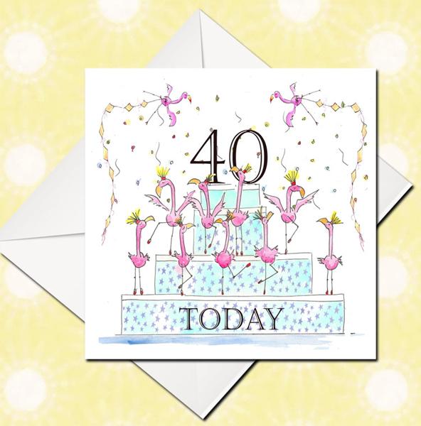 40 Today! Birthday Card
