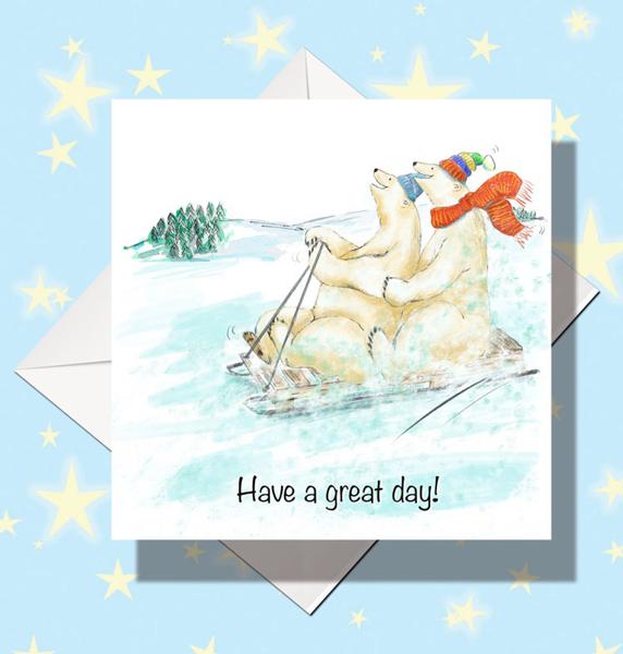 Polar Bear Birthday Card – Mingoes