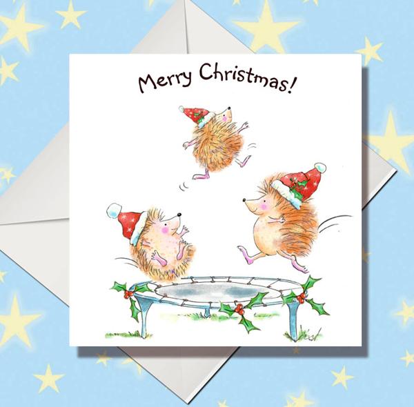 Hedgehog Christmas Card – Mingoes
