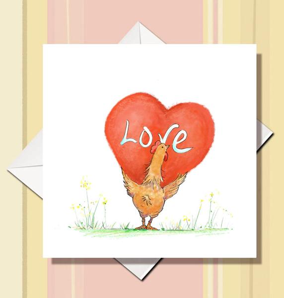 Chicken Love You Card – Mingoes